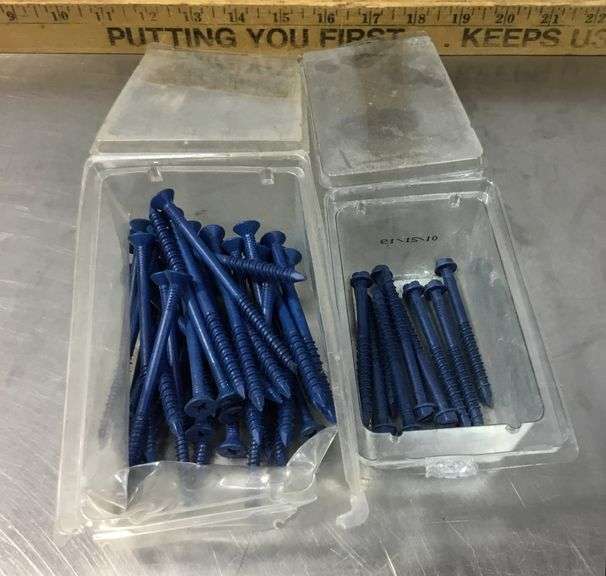 Concrete Screws and Blue Point Drill Bits - Sherwood Auctions