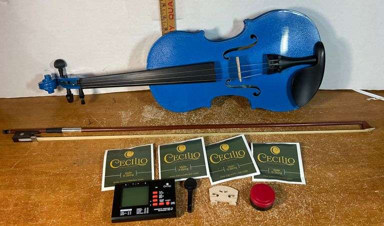 Mendini by Cecilio Beginner Violin, Bow, Electronic Tuner, Strings ...