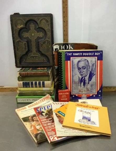 Antique Cross Book Cover, Books, Magazines Colgate Cup Soap and ...