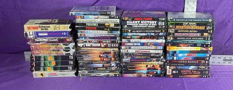 Collection of Assorted DVDs & VHS Tapes - Sherwood Auctions