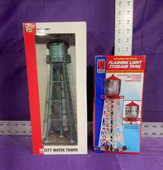 Walthers Cornerstone HO Scale City Water Tower & Life Like Trains HO ...