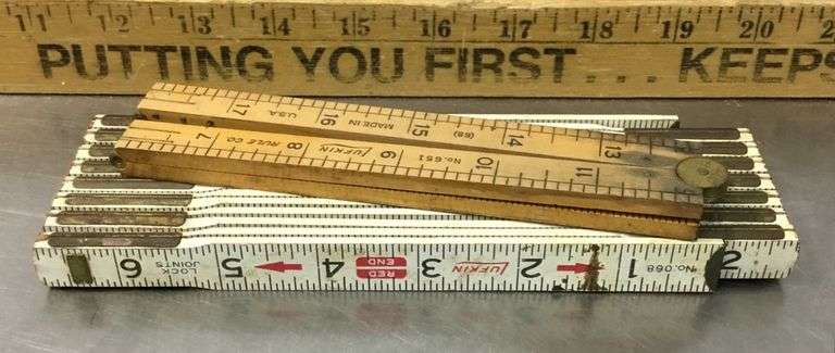 Folding Yard Stick/Ruler - Sherwood Auctions
