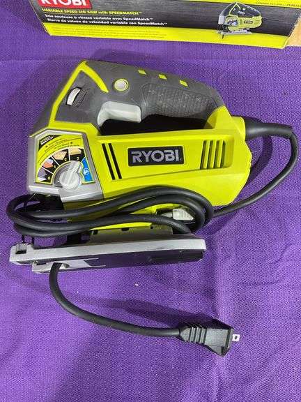 Ryobi Variable Speed Jig Saw Has Power When Plugged In - Sherwood Auctions