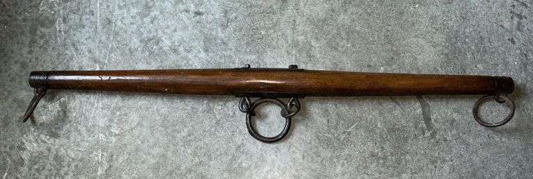 Primitive Wood & Cast Iron Ox Yoke Harness - Sherwood Auctions