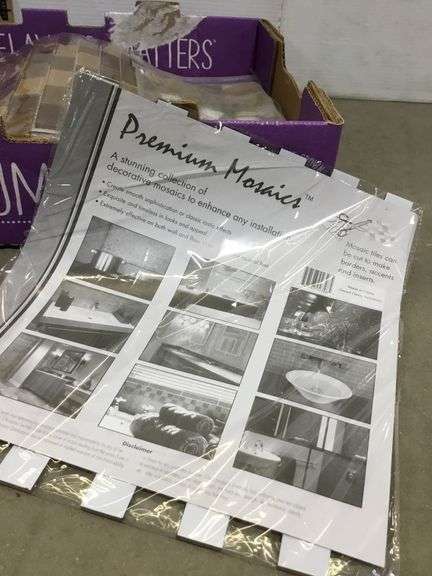 22 Packs-Premium Mosaics Tile Pieces - Sherwood Auctions