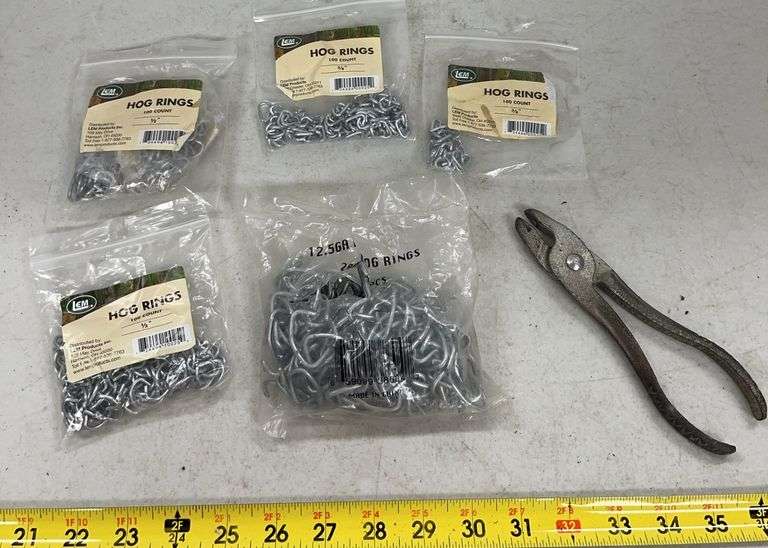 Hog Rings & Pliers - Sherwood Auctions