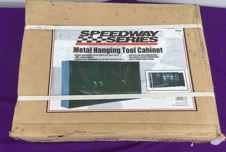 Speedway Series Metal Tool Cabinet 42''x22''x8'' - Sherwood Auctions