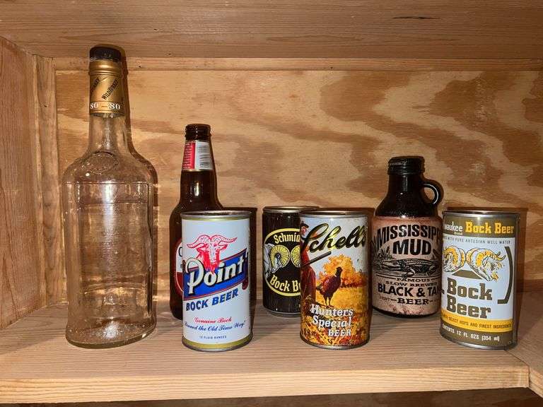Decorative Empty Tin Cans & Bottles - Sherwood Auctions
