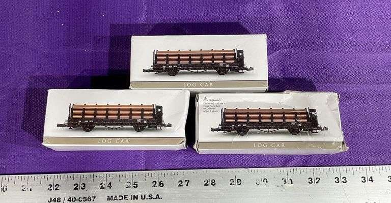 3 Pc. Log Cars - Sherwood Auctions
