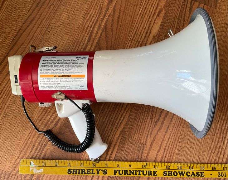 Western Safety Megaphone with Siren (Tested Works) - Sherwood Auctions