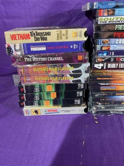 Collection of Assorted DVDs & VHS Tapes - Sherwood Auctions