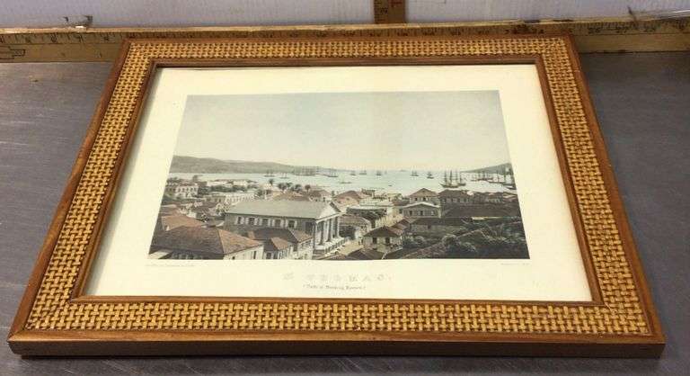 St. Thomas Print In Frame - Sherwood Auctions