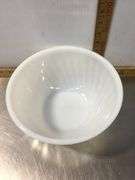 Fire-King White Mixing Bowl, Art Deco Jadeite Vase, Hazel Atlas Compote ...