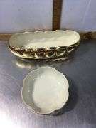 Fire-King White Mixing Bowl, Art Deco Jadeite Vase, Hazel Atlas Compote ...