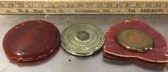 Vintage Metal Powder Compact, FlapJack Compact (Red) & Vintage Coty ...
