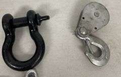 Vault 8 Ton Snatch Block, Clevis, Hook, & Chains - Sherwood Auctions