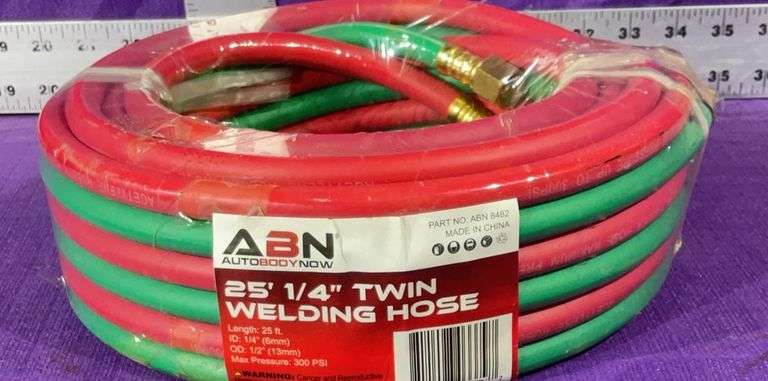 ABN 25’x1/4” Twin Welding Hose - Sherwood Auctions