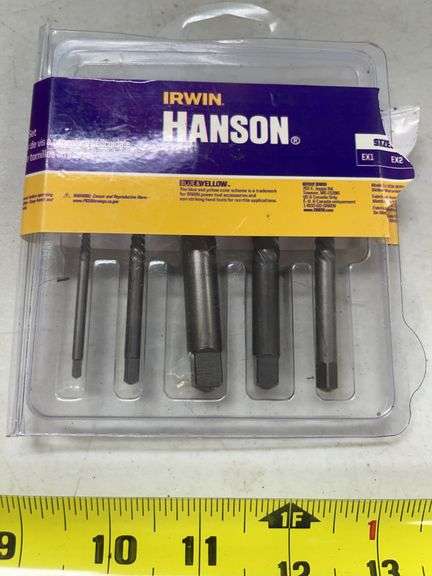 Irwin Hanson 5Pc Spiral Screw Extractor Set - Sherwood Auctions