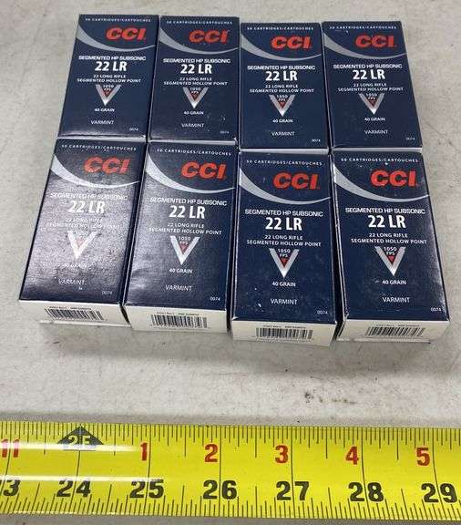 CCi 22LR Segmented HP SubSonic Hollow Point 1050 FPS 40 GR, 400 ...