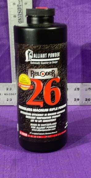 Alliant Powder Reloader 26 Smokeless Magnum Rifle Powder 1Lb Unopened ...