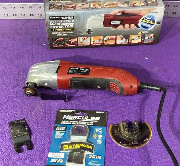 Chicago Electric Corded Oscillating Multifunction Power Tool ...