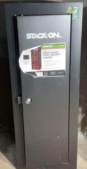 55”x21”x16” Stack On 14 Gun Heavy Gauge Steel Security Cabinet No Key ...