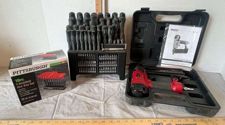 Performance Tool Screwdriver Set, Pittsburgh Hex Key Set & 18 Gauge ...