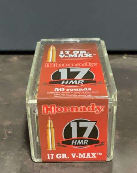 Hornady .17 HMR 17 Gr. V-Max 50 Ct. - Sherwood Auctions