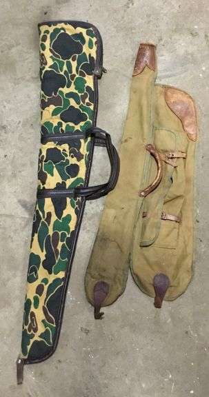 Pair of Vintage 40'' & 31'' Soft Shell Gun Cases - Sherwood Auctions