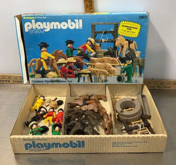 Vintage Schaper Playmobil Cowboy Special Deluxe Set - Sherwood Auctions