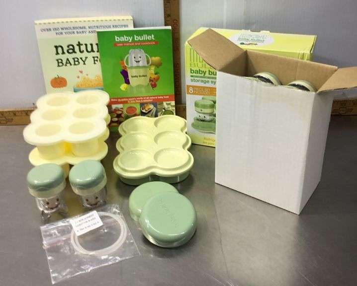 Magic Bullet Baby Containers and Book - Sherwood Auctions