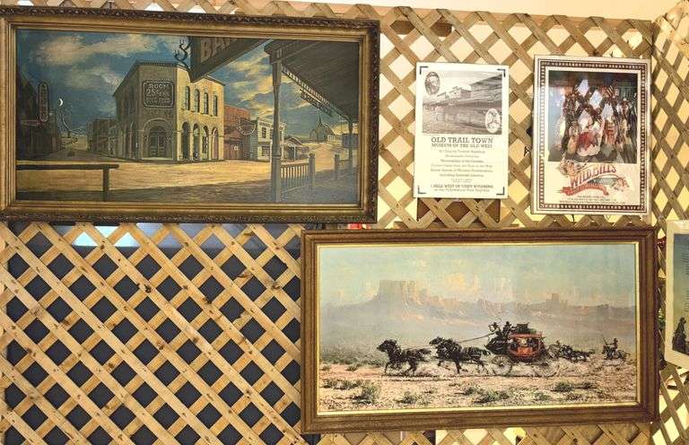 Western Themed 53” x 29” Framed Prints - Sherwood Auctions