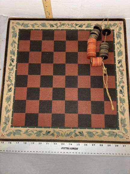 Primitive Checker Board - Sherwood Auctions