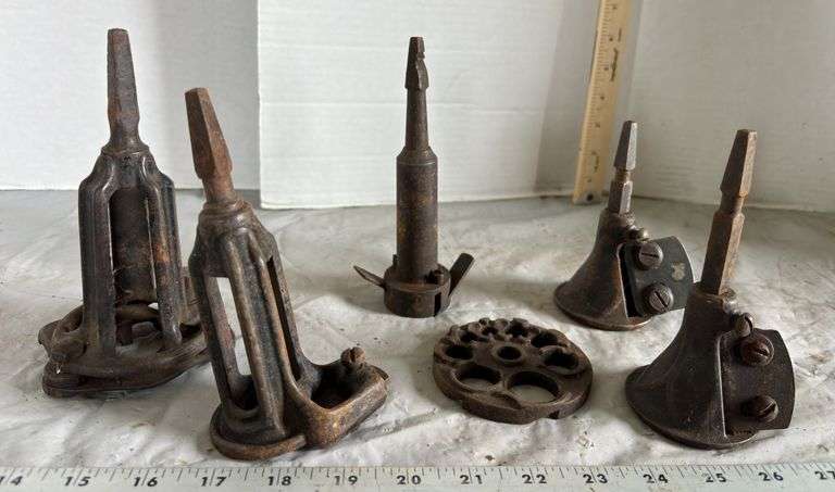 Two Vintage Spoke Pointers, Dowel Cone Shape Planes, Dowel Tenon ...