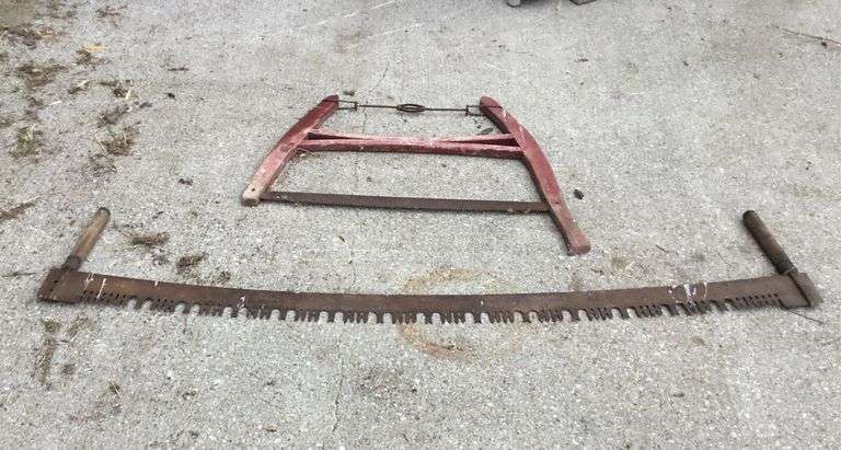 66” Two Man Cross Cut Saw and Buck Saw - Sherwood Auctions