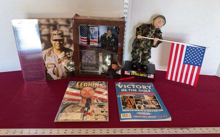 General Colin L Powell GI Joe Figure & Literature - Sherwood Auctions