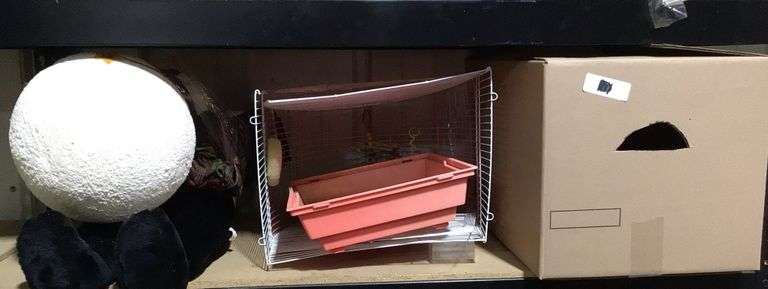 Christmas Decor, Birdcage and Vintage Metal Light Fixture - Sherwood ...