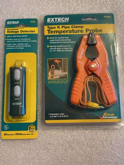 EXTECH Temperature Probe & Voltage Detector. (NEW in Package) #TP200 ...
