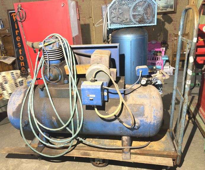 Large Stoystown Tank & Steel Company Industrial Air Compressor - Bring ...