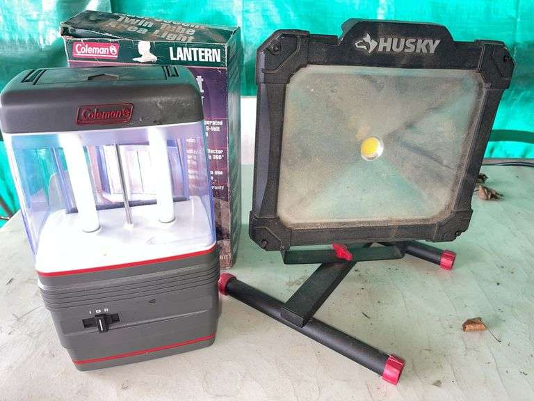 Husky Electric Light & Coleman Lantern - Sherwood Auctions