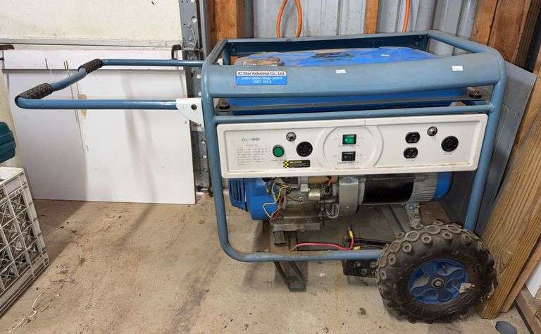 IC Star Industrial Gas/Electric Start Generator - Has Compression, Only ...