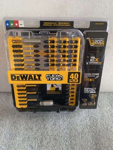 DEWALT 40pc FlexTorq Bit Set. (NEW). #DWA2T40IRSET. - Sherwood Auctions