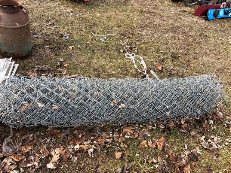 Galvanized Steel Chain Link 5ft. High Fence Roll - Sherwood Auctions