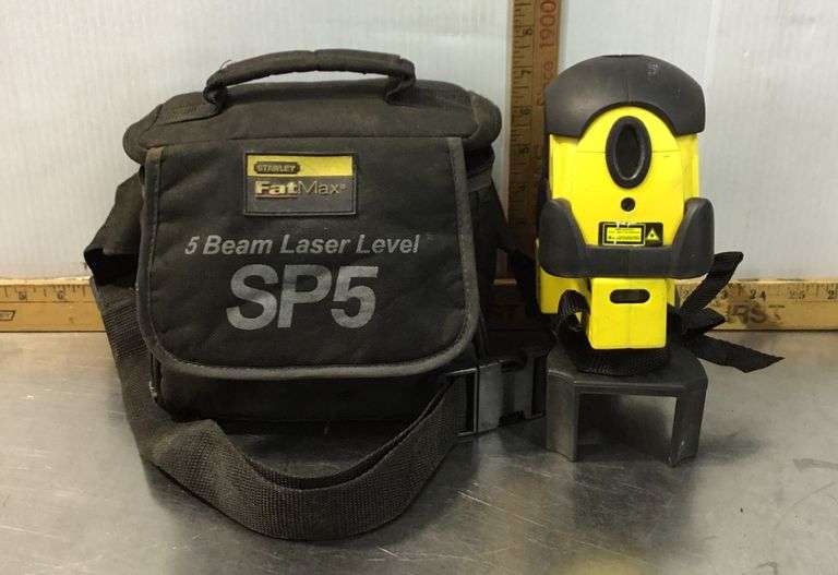 Stanley Fat Max 5 Beam Laser Level - Sherwood Auctions