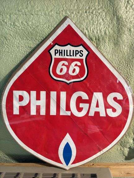 Phillips 66 Philgas Gad Station Paper Advertisement Sign - Sherwood ...