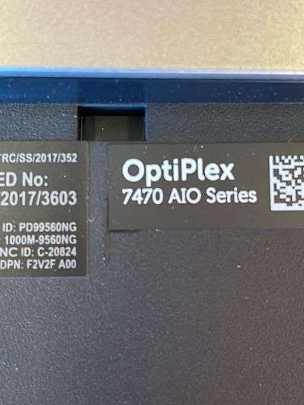 (2 Qty) Dell 7470 AiO Core i5 Series Computer (2 Qty) Computer Stands ...