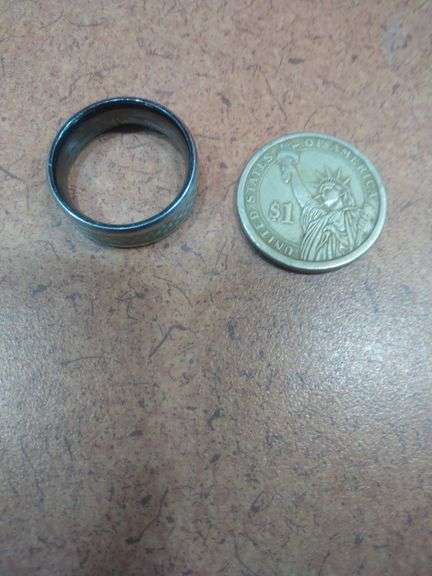1-Dollar Coin and Men's Stainless Steel Ring - Sierra Auction ...