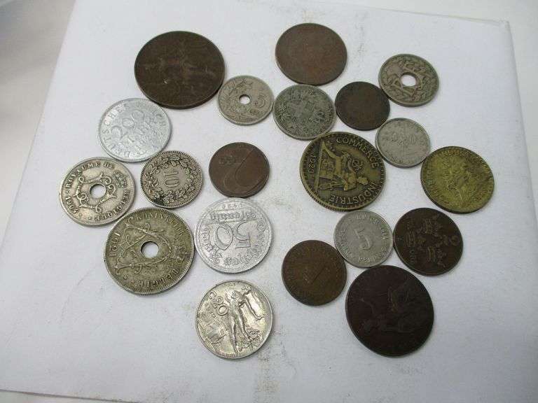 Lot of (20) 100+ Year Old World Coins - Sierra Auction Management Inc