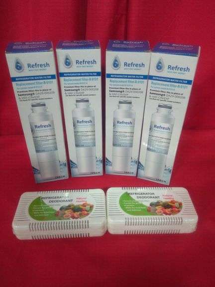 (6pc) (4)Refresh R-9101 Replacement Refrigerator Water Filter ,(2 ...