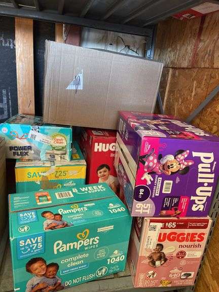 Assorted Goods (Wet Wipes, 5T/6T Pull ups, Trash Bags, Diapers, Newborn Diapers) - Sierra ...